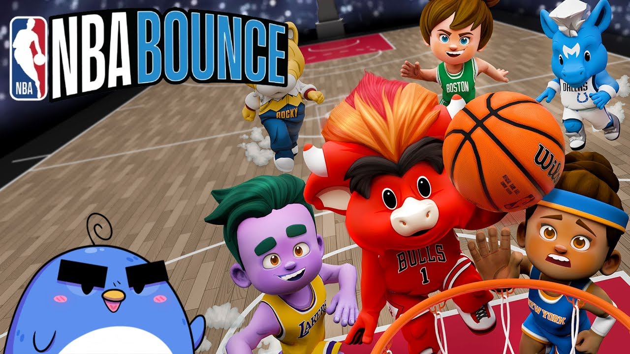 This Game Makes it FUN to Dunk on the Whole Family! - NBA BOUNCE - YouTube