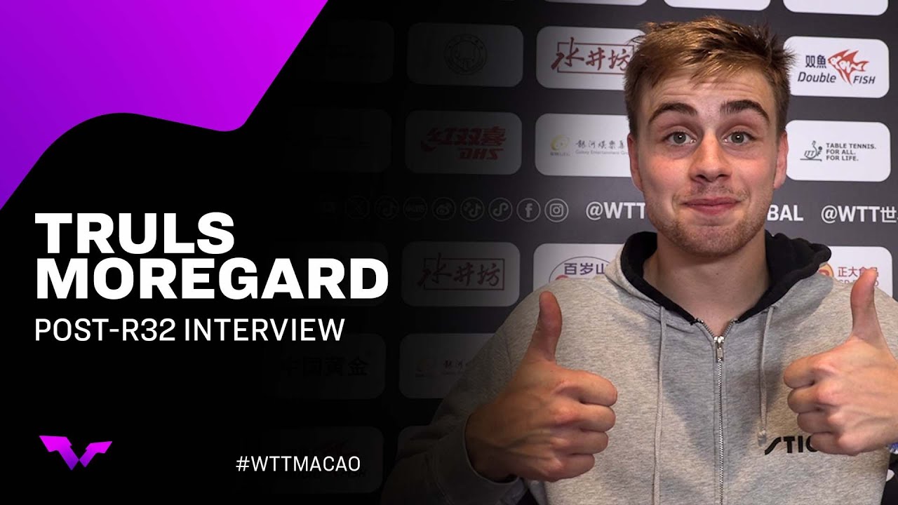 Truls Moregard Post-Round of 32 Interview | #WTTMacao 2024 - YouTube