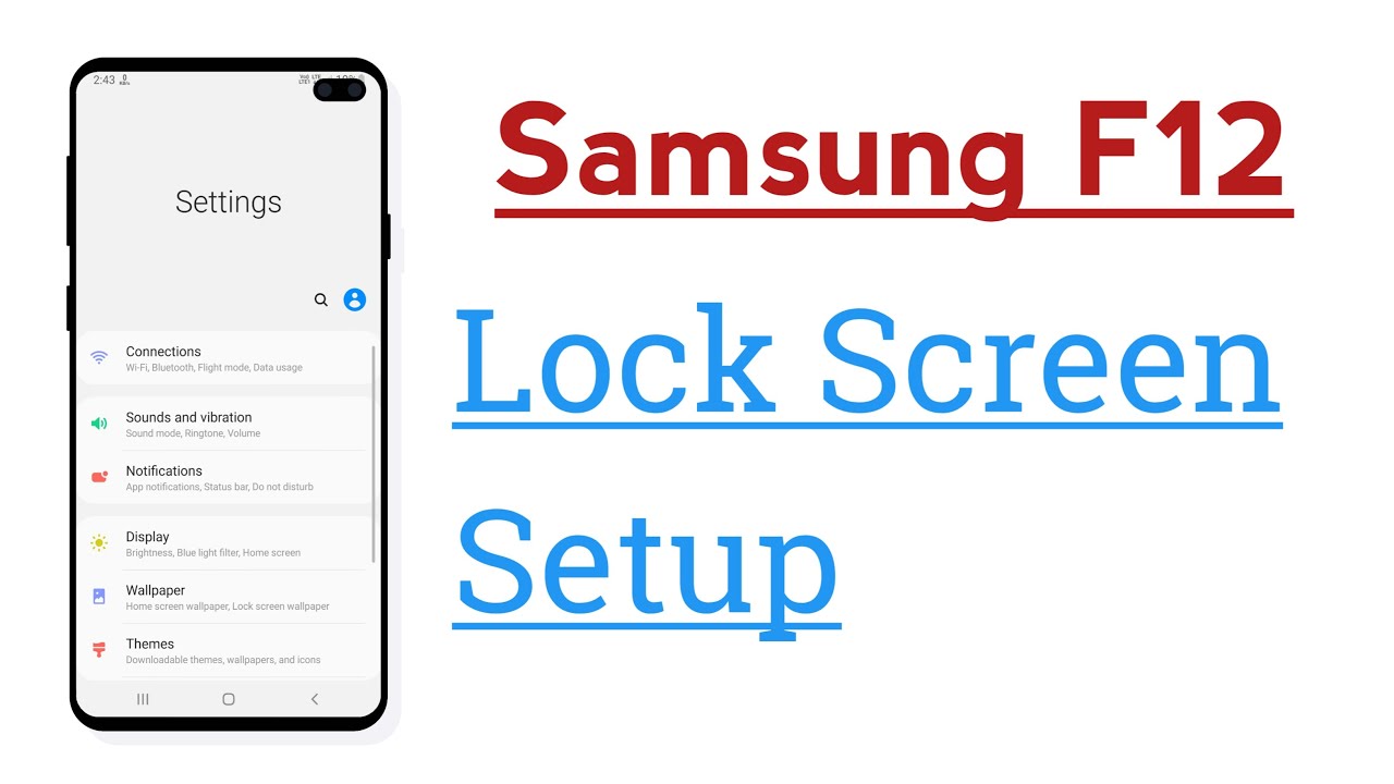 Samsung F12 Lock Screen Setup Face Lock & Fingerprint Lock - YouTube
