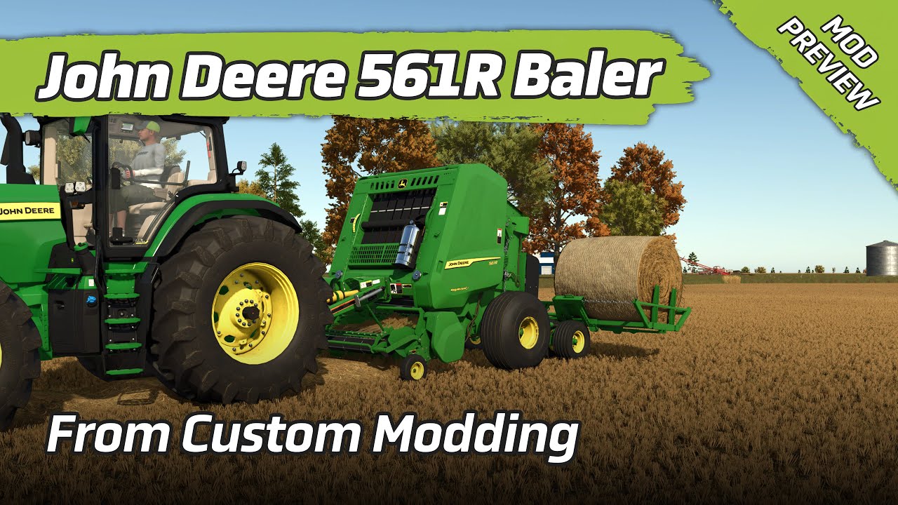 The John Deere 561R Baler from Custom Modding is Fantastic! - YouTube