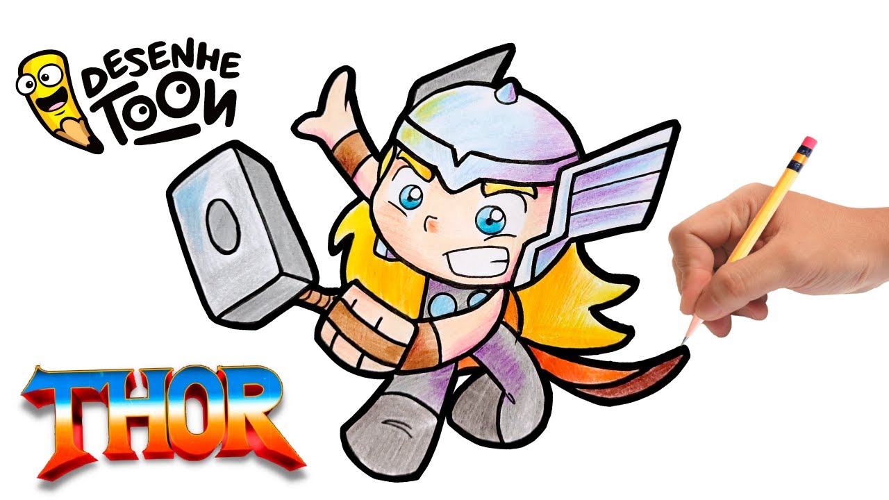 Thor Chibi Como Desenhar Como Desenhar O Stan Lee (Muito Fácil)