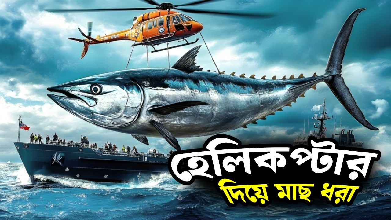 আধুনিক পদ্ধতি হেলিকপ্টার দিয়ে কিভাবে টুনা মাছ ধরা হচ্ছে দেখুন | Tuna ...