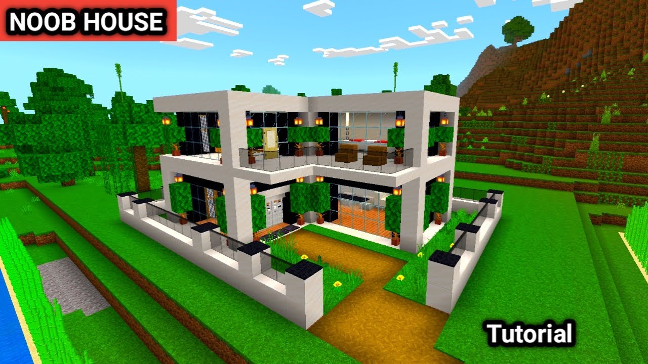 Minecraft noob house tutorial | noob house in Minecraft | easy noob house | Gamelife | Noob ...