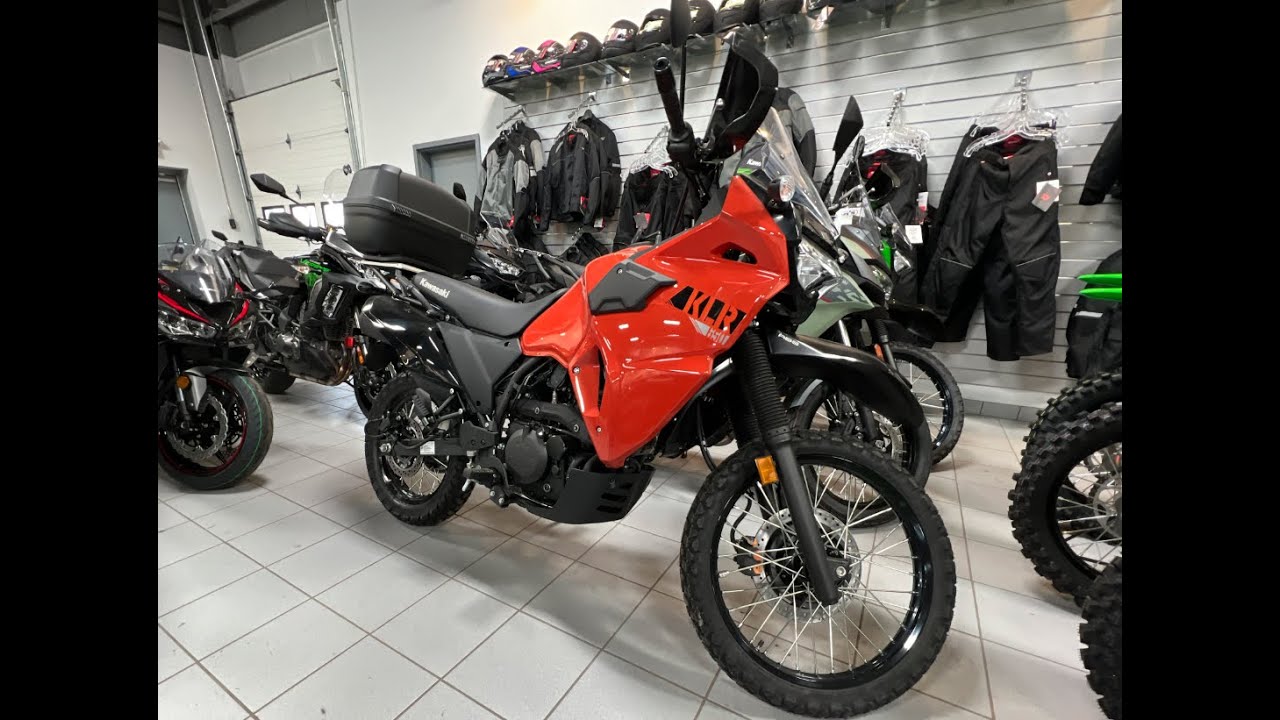 2022 KAWASAKI KLR 650 TRAVELER ABS orange - YouTube
