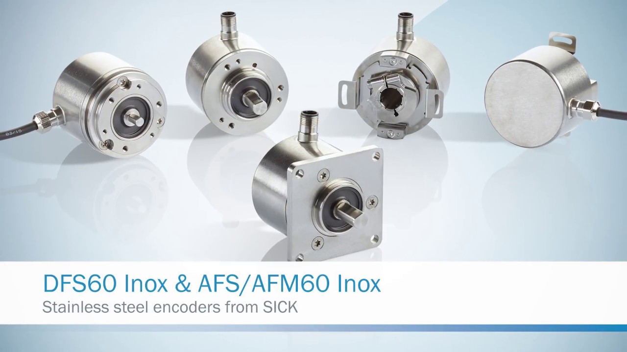 Codeurs en acier inoxydable de SICK : DFS60 Inox et AFS / AFM60 Inox ...