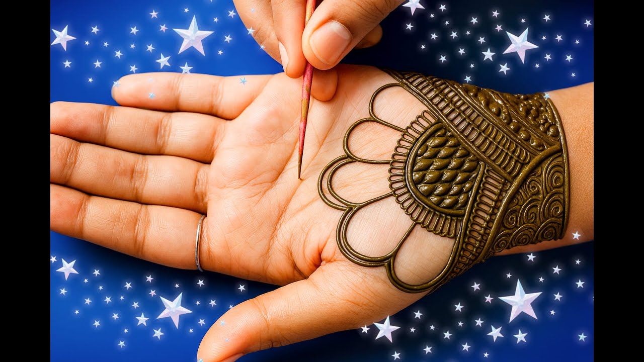 Easy paw front hand side henna design ️🌿 l मेहंदी डिजाइन 🍂 - YouTube
