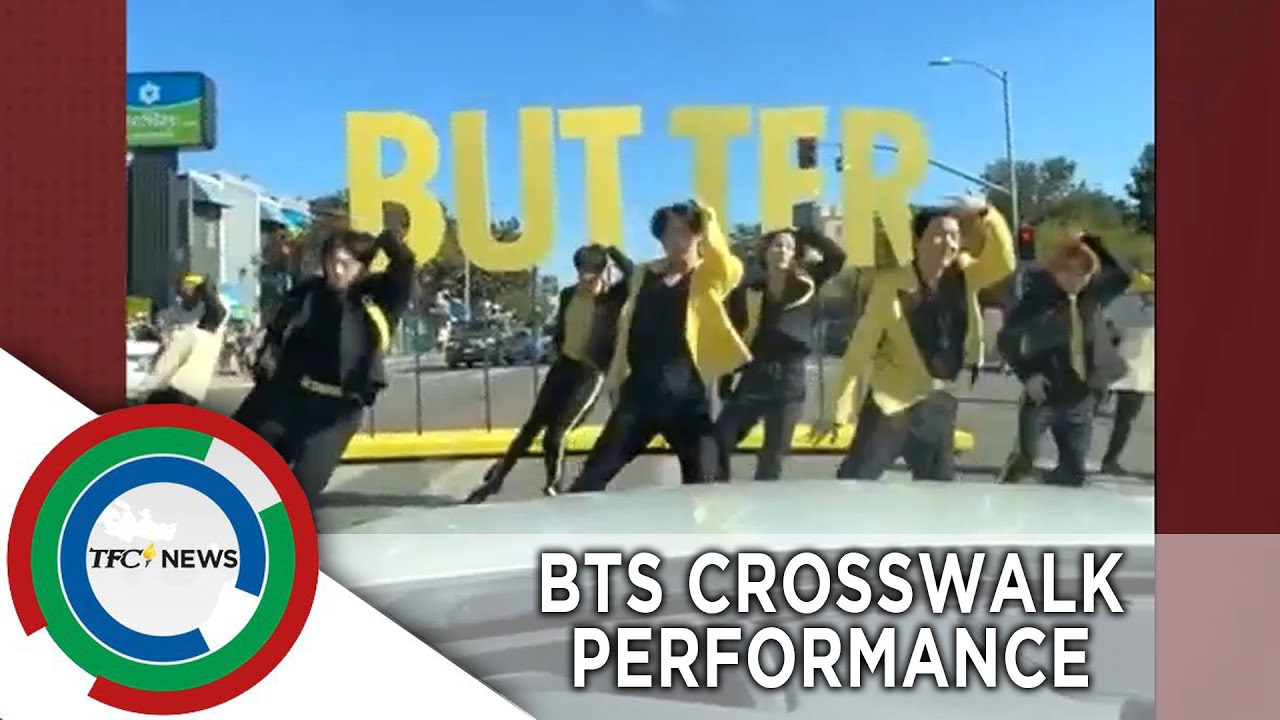 Emmy-winning anchor gets front seat view of BTS crosswalk performance ...