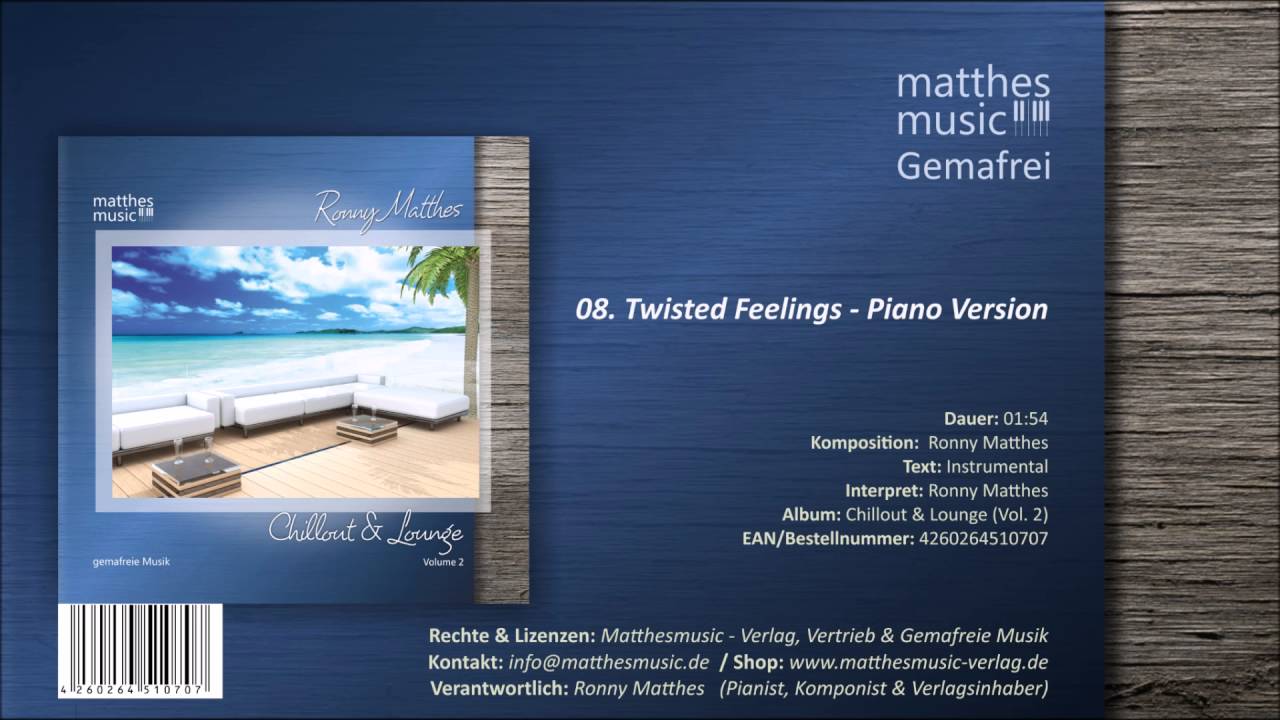 Twisted Feelings - Piano Version (08/11) [Royalty Free Piano Music ...