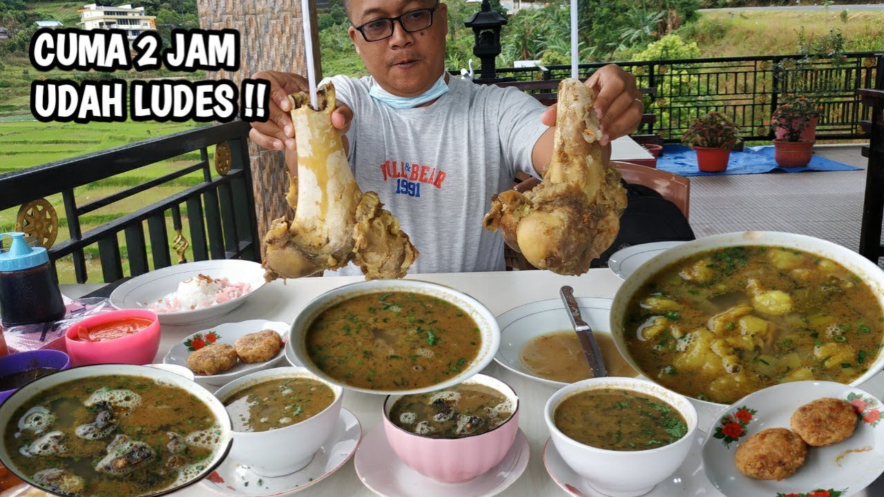 2 JAM LUDES ! SUP STENGKEL DAN SOTO PADANG PAK MAN SOLOK, Kuliner ...