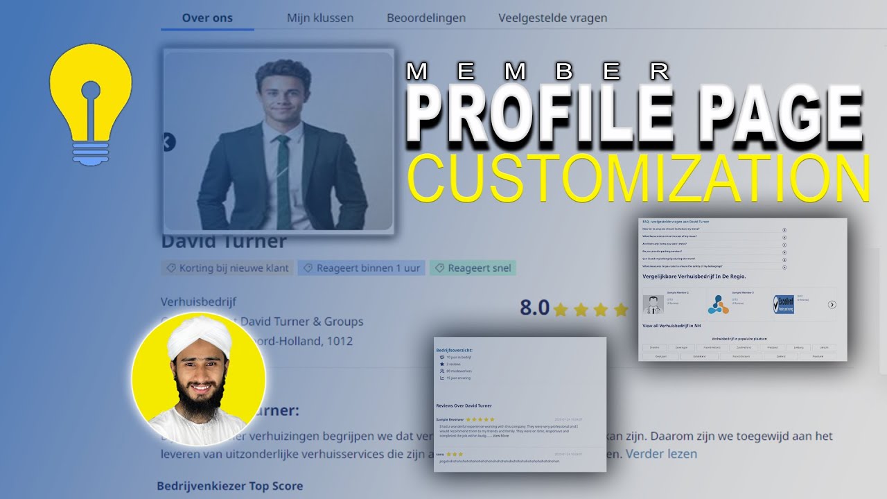 Customization #9: Member Profile Page Customization with Amenities ...