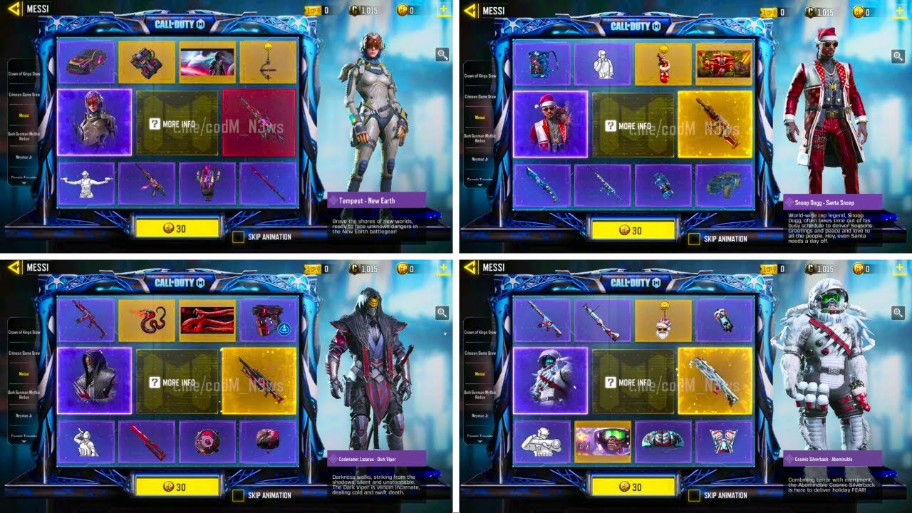 Season 11: All Lucky Draw Weapon & Character Showcase | COD Mobile ...