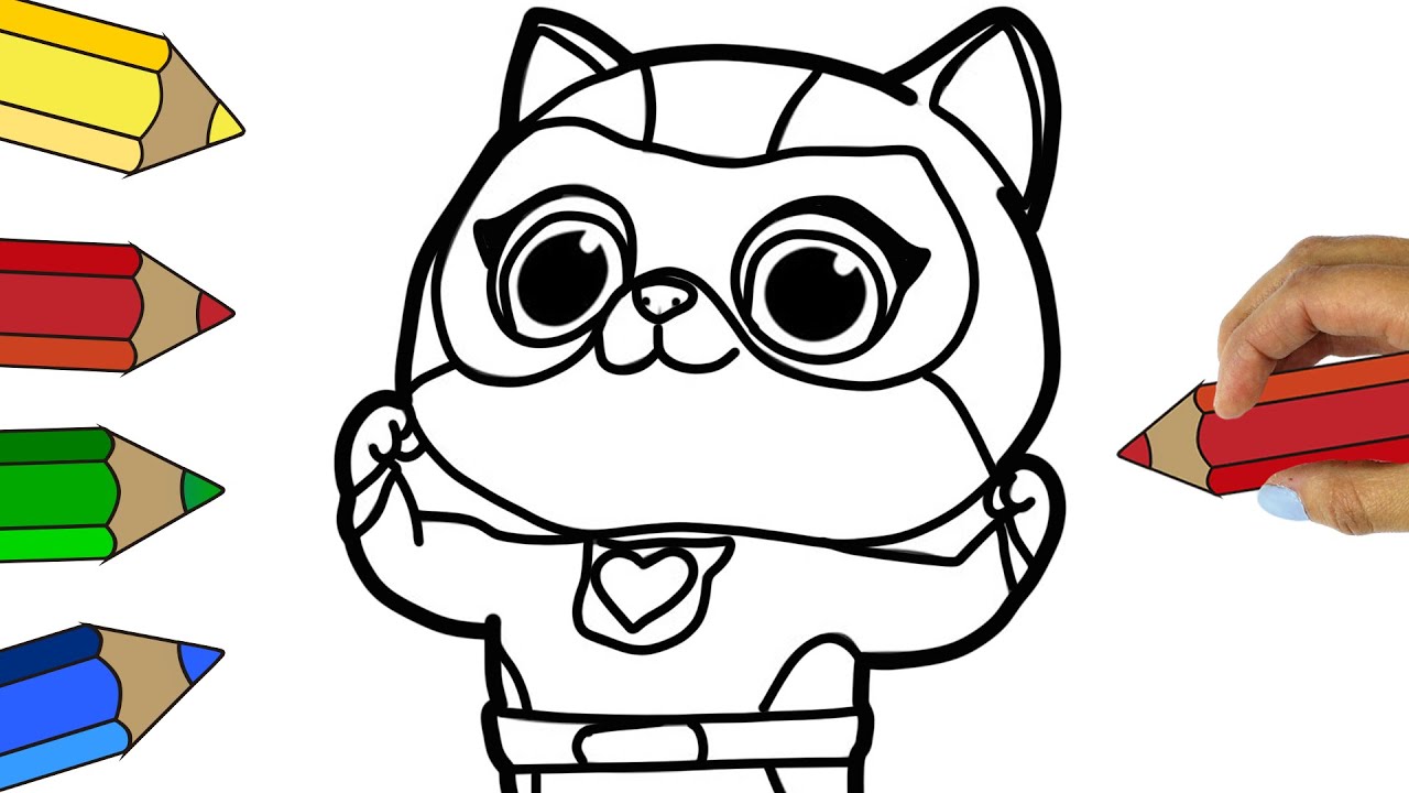 How to Draw BUDDY SuperKitties EASY🔴Drawing and Coloring BUDDY ...