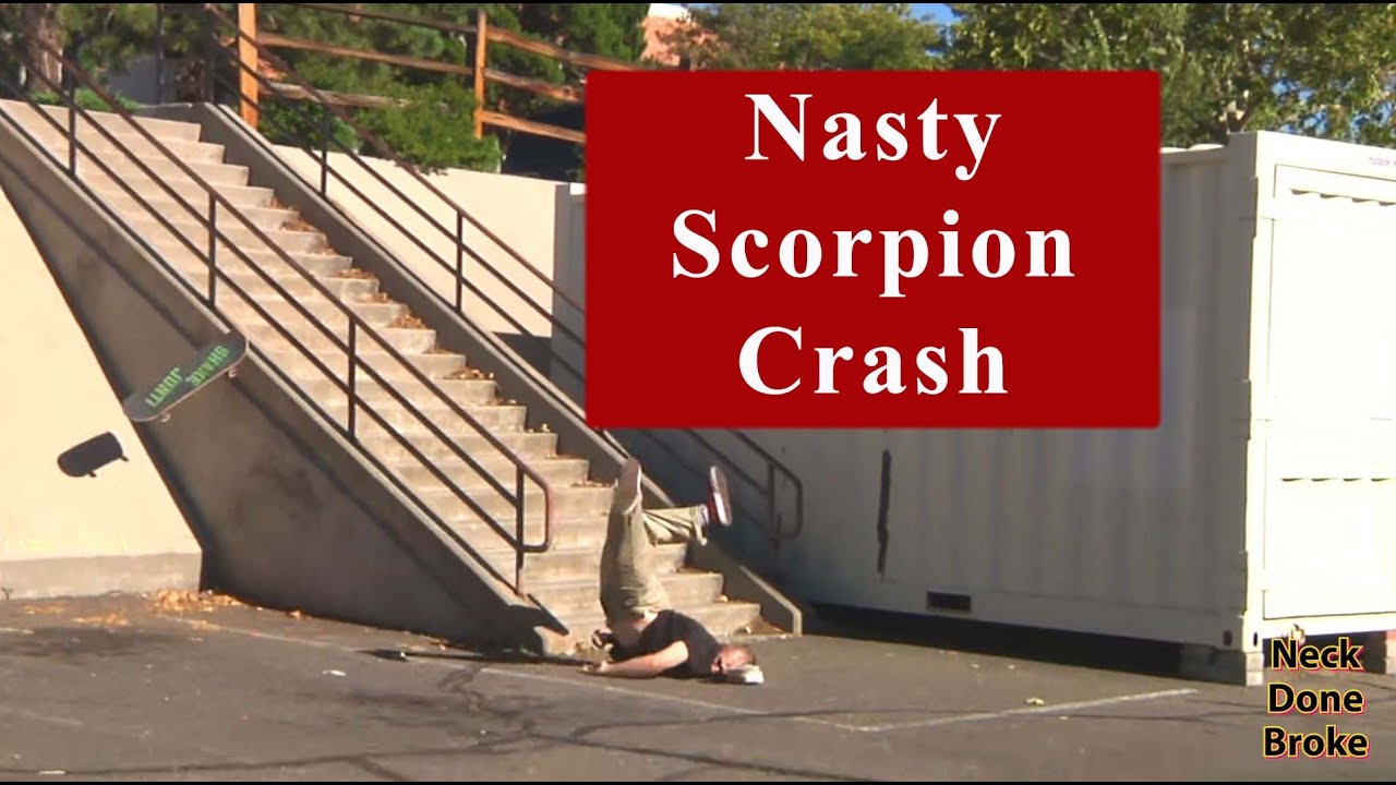 Nasty Scorpion Crash - Skateboarding - Techno Remix - YouTube