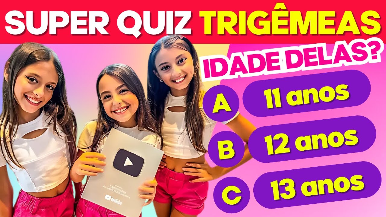 SUPER QUIZ DAS TRIGÊMEAS VICK, TINA E RAFA | Só Para os Fãs | Planeta ...