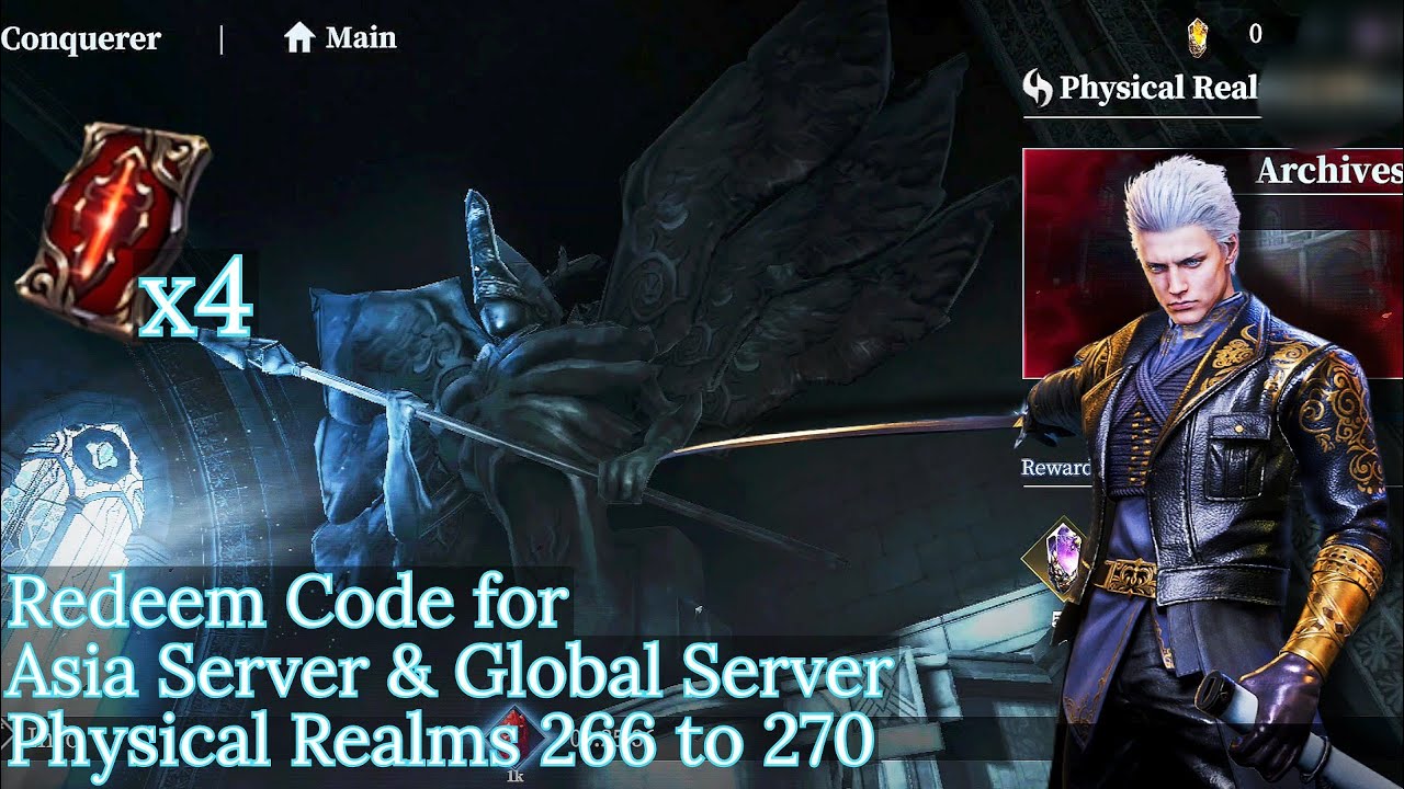 Redeem code Asia & Global | Physical 266 to 270 | Devil May Cry Peak of ...