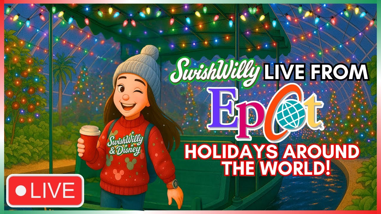 🔴 LIVE | Holidays at Epcot | Pre-New Years Eve Glimmering Greenhouses ...