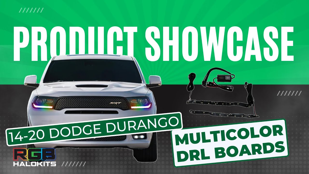 (14-20) Dodge Durango Multicolor DRL Boards - YouTube