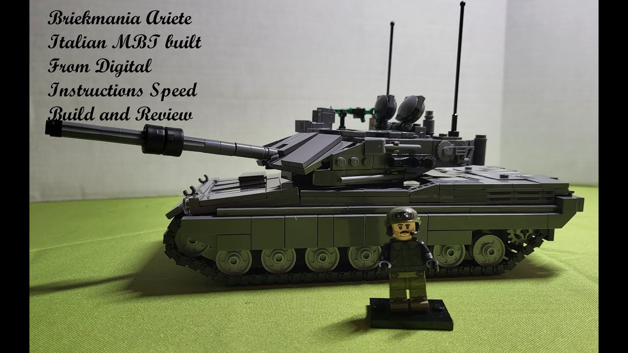 Brickmania Ariete MBT Built from Digital Instructions Speed Build and ...
