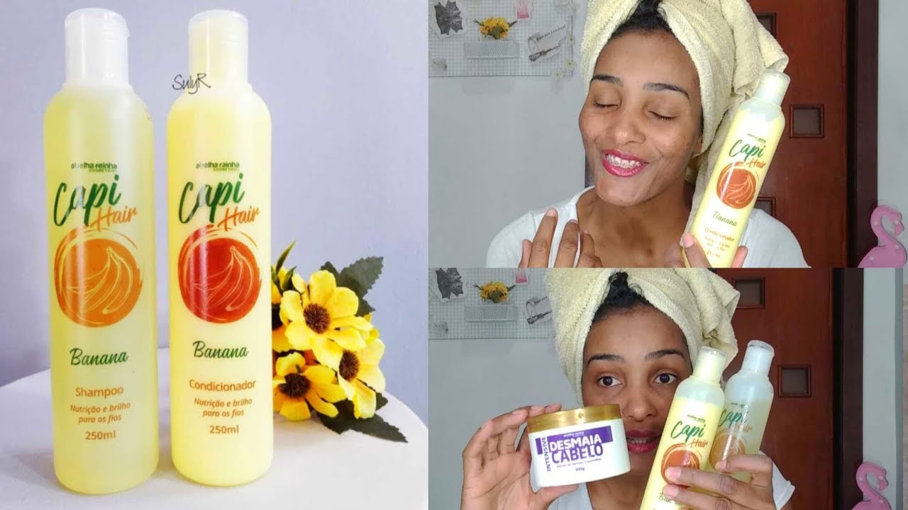 Linha BANANA CAPI HAIR Abelha Rainha 🍌 - YouTube