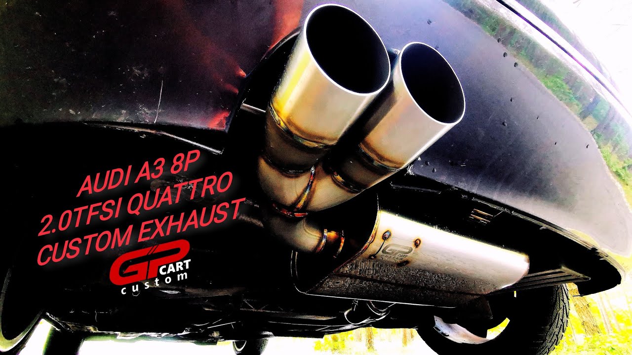 Audi A3 8P 2.0tfsi Quattro | CUSTOM EXHAUST SOUND | ACCELERATION ...