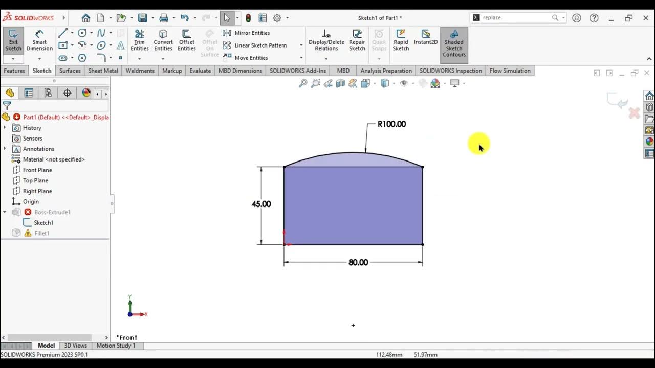 Solidworks Advanced Level Training | C01 - Lesson 03 | Using replace entity tool - YouTube