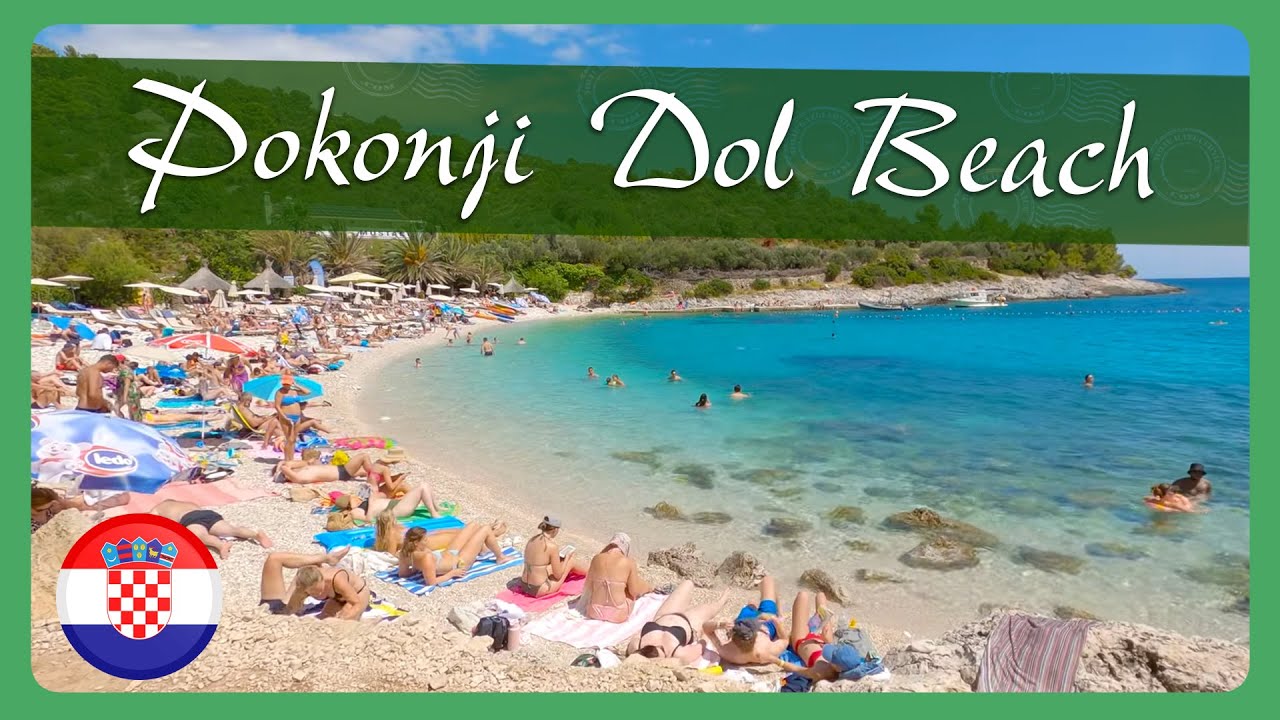Pokonji Dol Beach 🏖️ Hvar Bay🌞 4K 60fps - YouTube