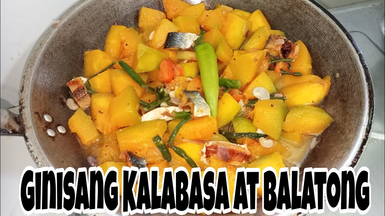 Mura at masarap na ulam/Ginisang Kalabasa at Balatong / Pinoy Ulam ...