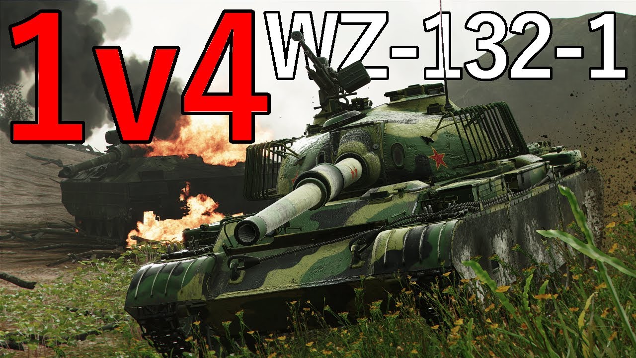 Wot Console - 1 Vs 4 - WZ-132-1 - Redshire - YouTube
