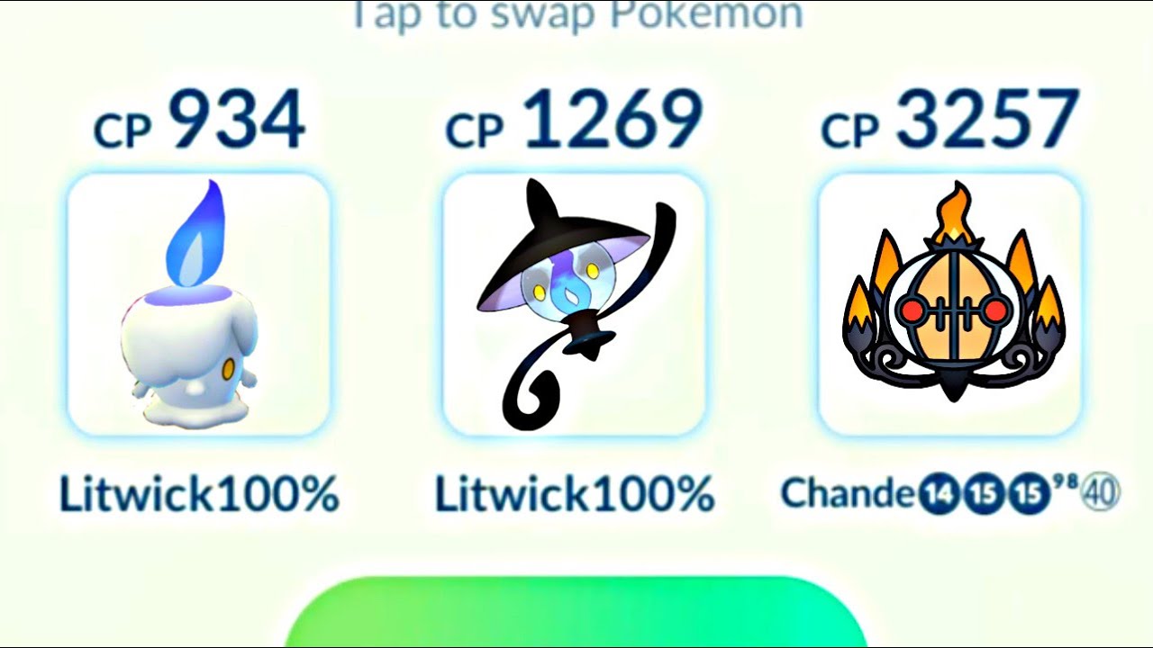 OH!! 😳 Max Chandelure Evolution Line Only | Litwick Community Day ...