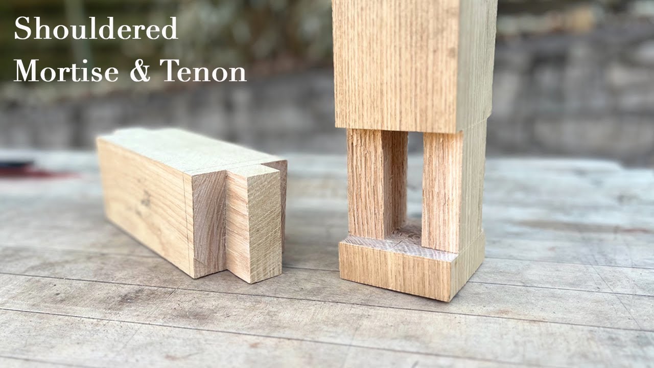 Making a Shouldered Mortise & Tenon Joint w/ Woodworking Hand Tools ...