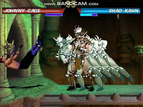 IMK Game - Johnny Cage Vs Shao Kahn - YouTube