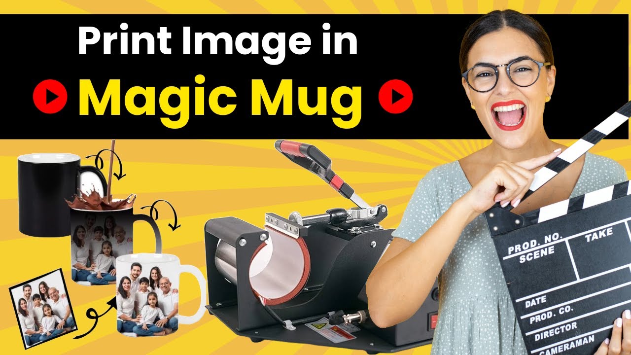 Sublimation Magic Mug Printing || #sublimationproducts #printing #diy ...