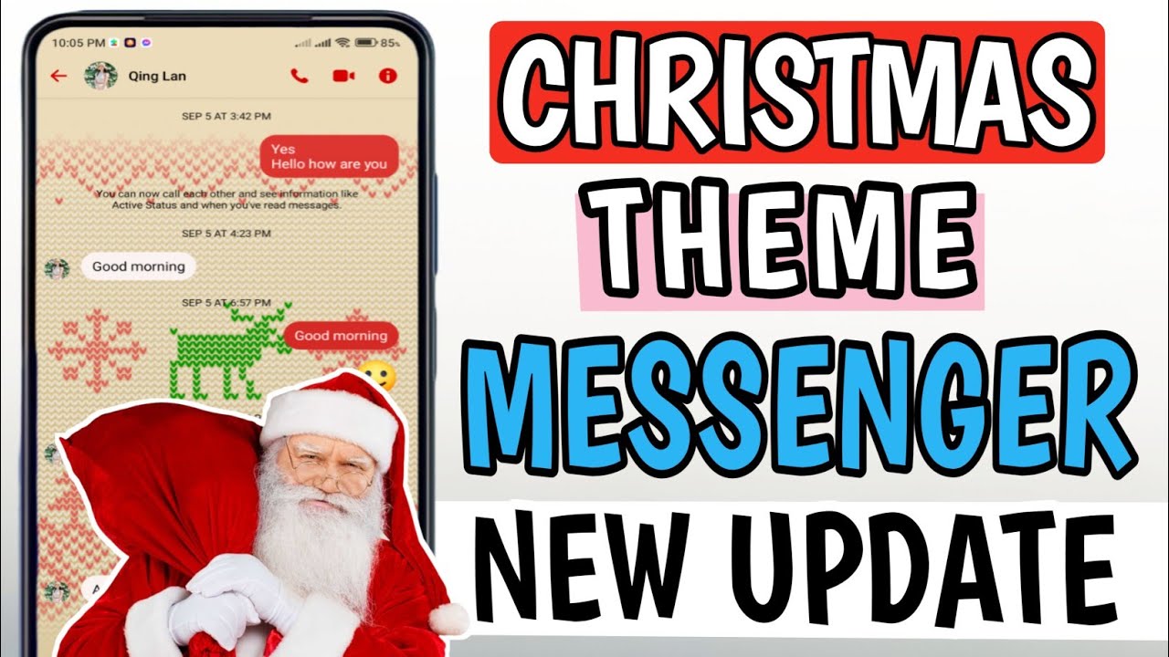 How to turn on christmas theme on messenger - christmas theme messenger ...