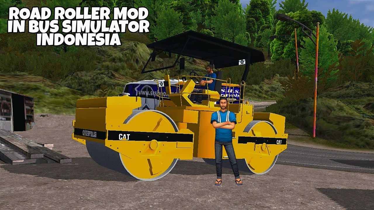 Road Roller Mod In Bus Simulator Indonesia - Bussid Bus Mod - Bussid ...