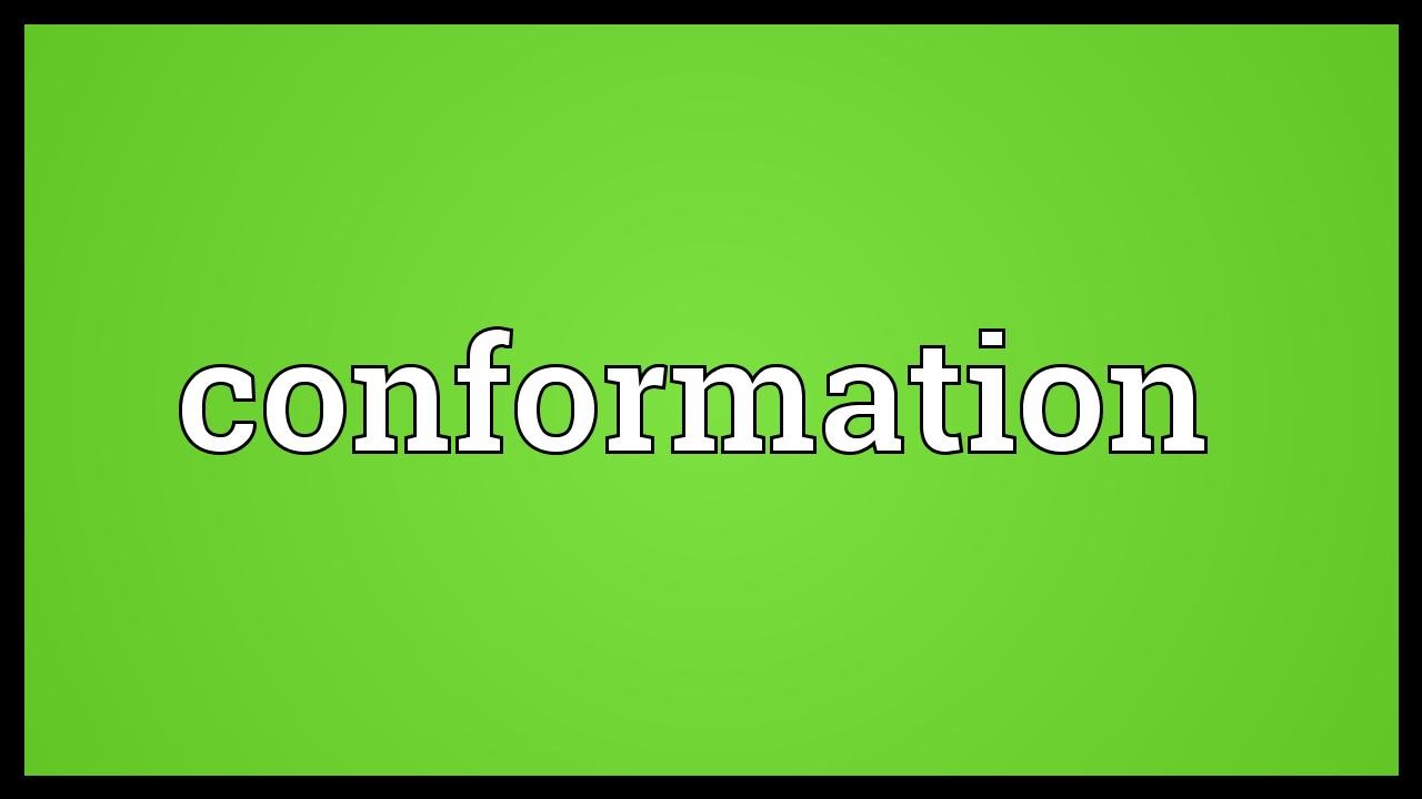 Conformation Meaning - YouTube