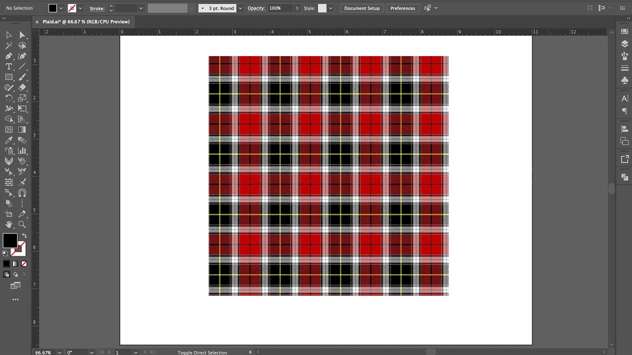 Creating a Woven Textile Pattern In Illustrator - YouTube