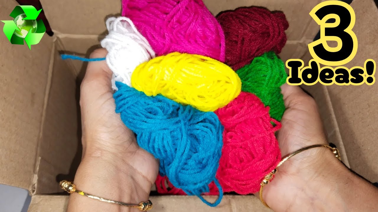 If You Have Leftover Wool Yarn 😍 3 Super Genius Trash To Treasure ♻️ ...