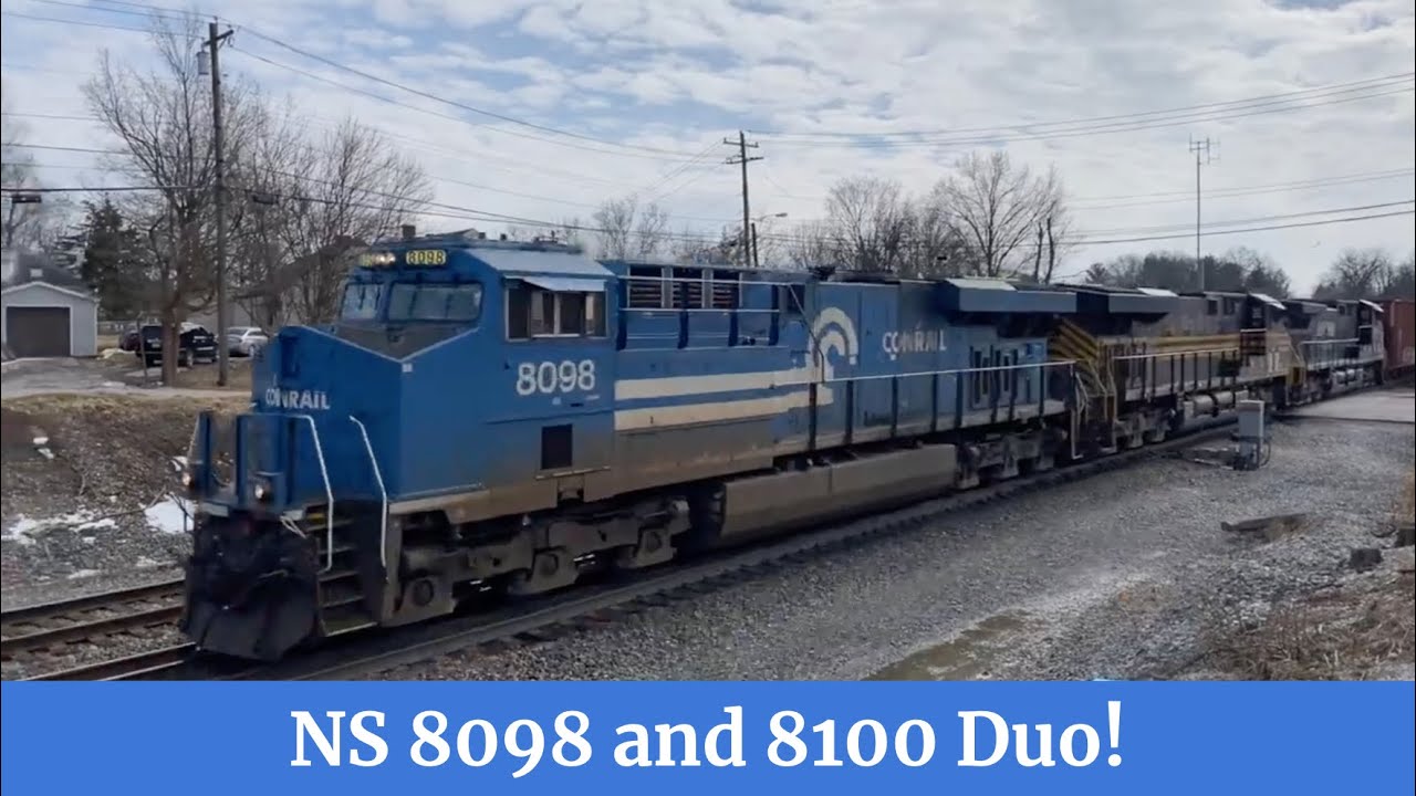 NS 8098 Conrail and NS 8100 Nickel Plate Heritage Unit Duo - YouTube