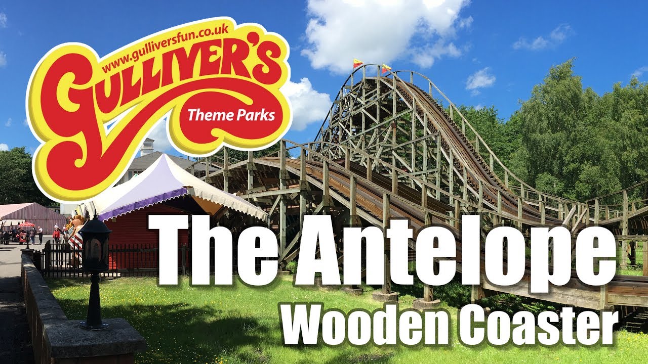 The Antelope Wooden Roller Coaster at Gulliver's World - POV ...