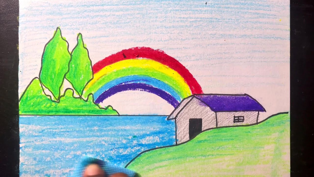 Rainbow Scenery | How to Draw - YouTube