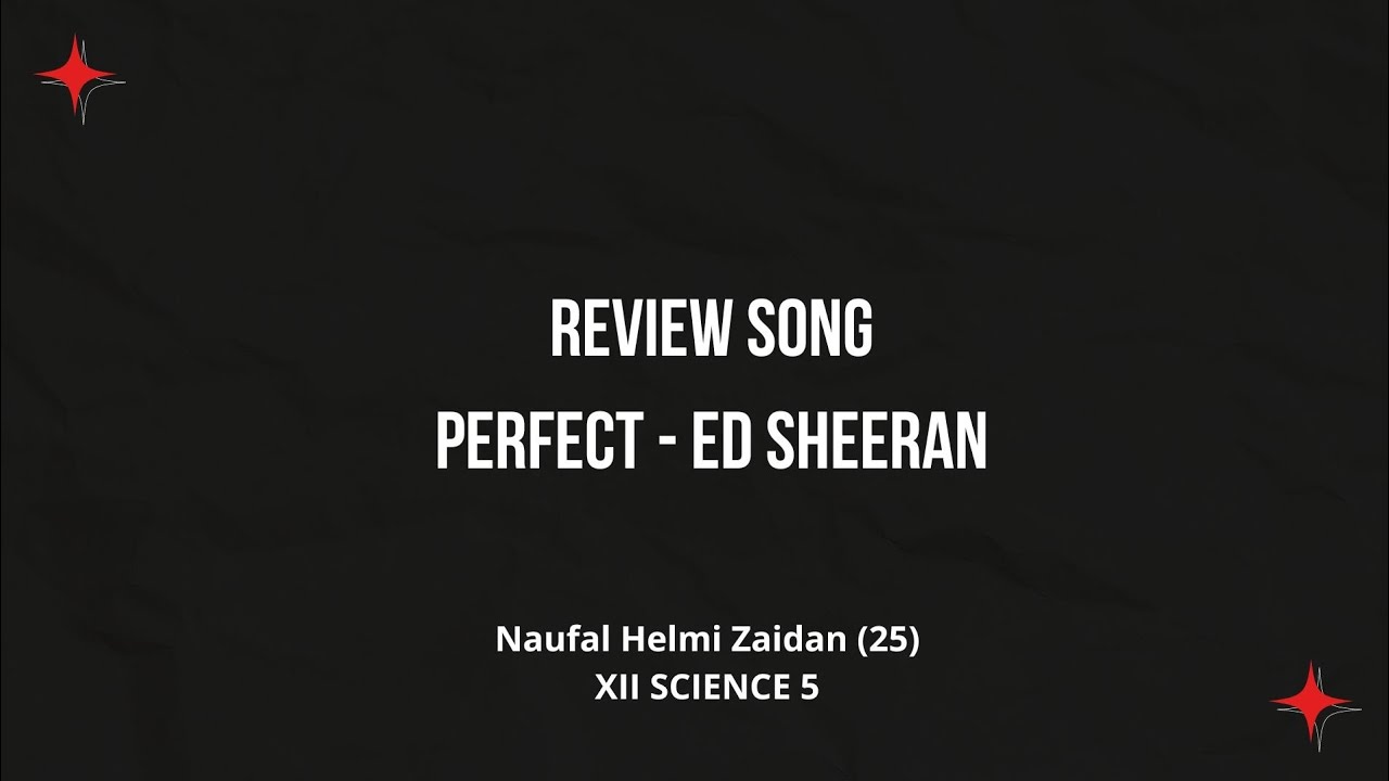 Review Song "Perfect" by Ed Sheeran || Practical Test - YouTube