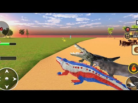 Best Animal Games - Angry Crocodile Attack Games Android Gameplay - YouTube