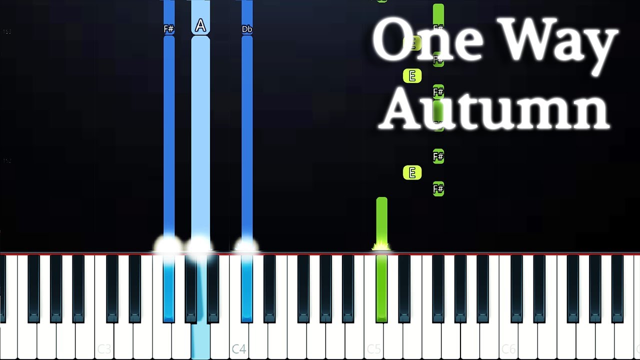 One Way - Autumn (Piano Tutorial) - YouTube