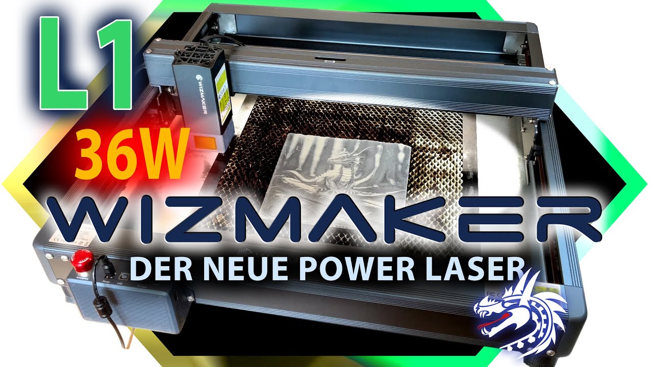 WIZMAKER L1 36W Was steckt drin im neuen Power-Laser - YouTube