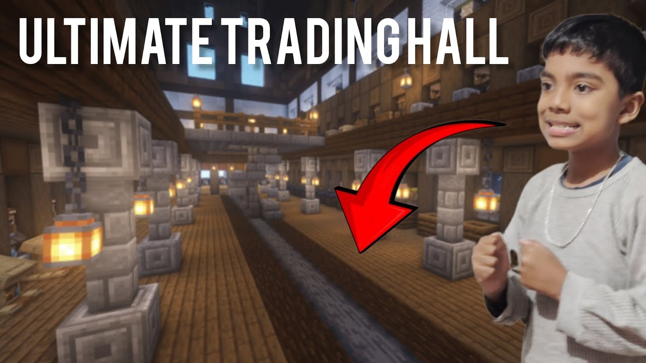 I made the Ultimate Trading Hall in Minecraft ll Survival Series Ep5 ...
