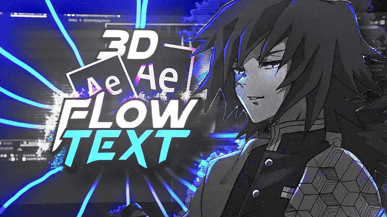 3D Flow Text - After Effect AMV Tutorial - YouTube