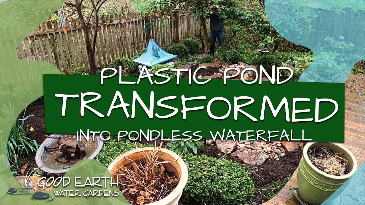 Plastic Waterfalls For Ponds How To Hide A Pond Waterfall Spillway Box