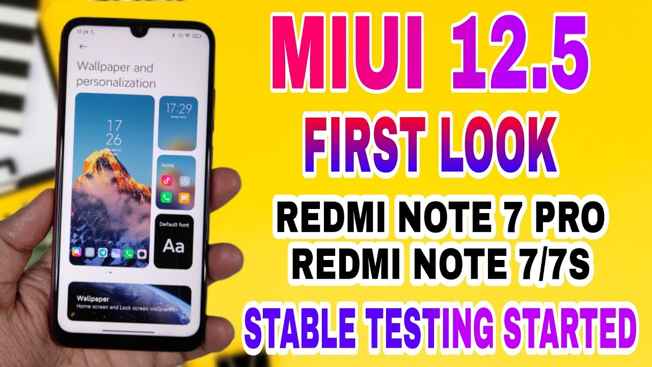 OFFICIAL - REDMI NOTE 7 PRO MIUI 12.5 STABLE UPDATE | REDMI NOTE 7/7S ...