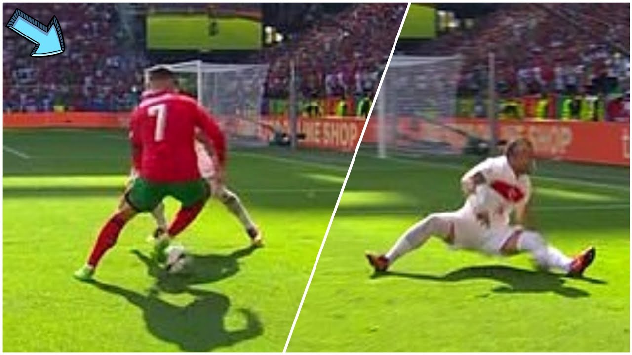 Cristiano Ronaldo dropped defender with step overs during Portugal vs ...