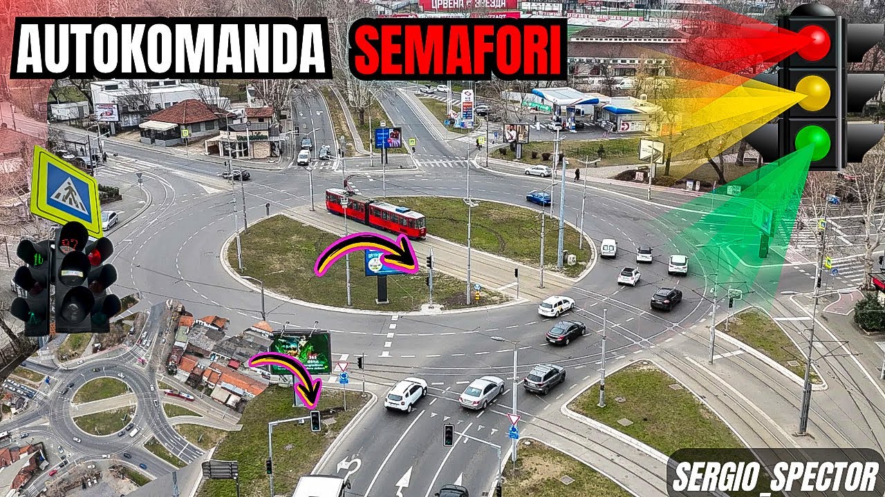 Beograd kružni tok Autokomanda SEMAFORI pušteni u rad, Autobusko ...